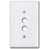 1 Push Button Wall Plates - White | Kyle Switch Plates