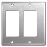 Craftsman Switch Plate Covers in Stainless Steel - Kyle Design