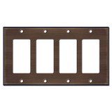 4 Decora Style Wall Plates - Venetian Bronze | Kyle Switch Plates