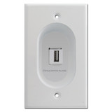 Recessed Outlet Receptacles, Deep Outlets for Flat Panel TV or Monitor