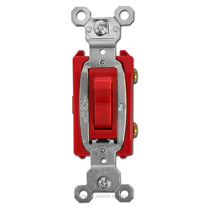 Red 20 Amp Duplex Receptacle Outlets | Kyle Switch Plates