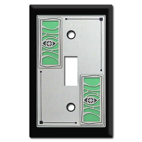 Kokopelli Light Switch Wall Plates in Black - Kyle Design