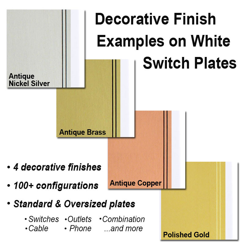 Craftsman Style Wall Plate Covers in White - Kyle Design
