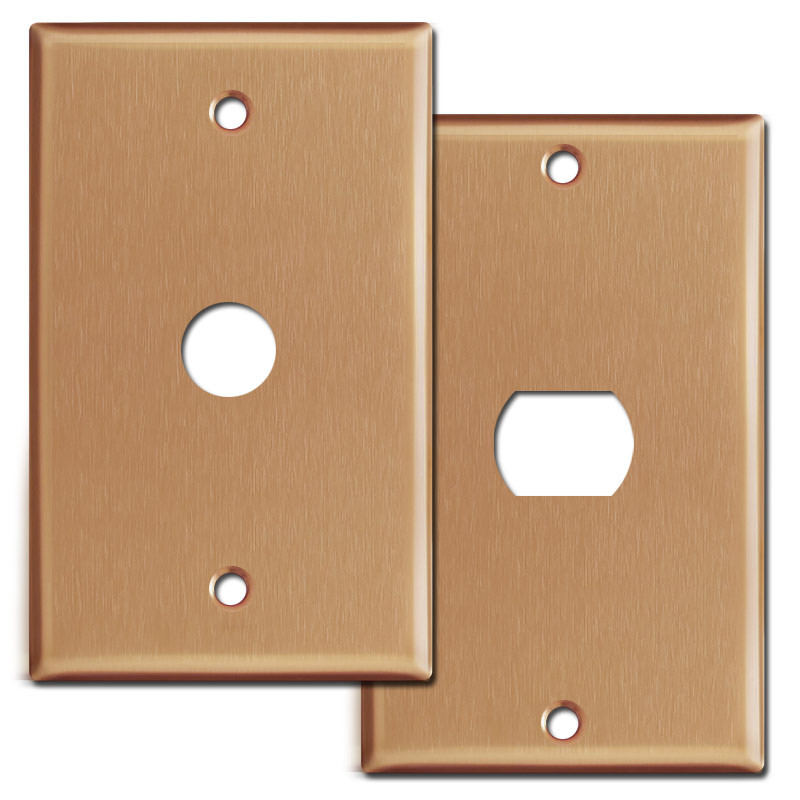 Copper Switch Plate Labels for Identifying Switches