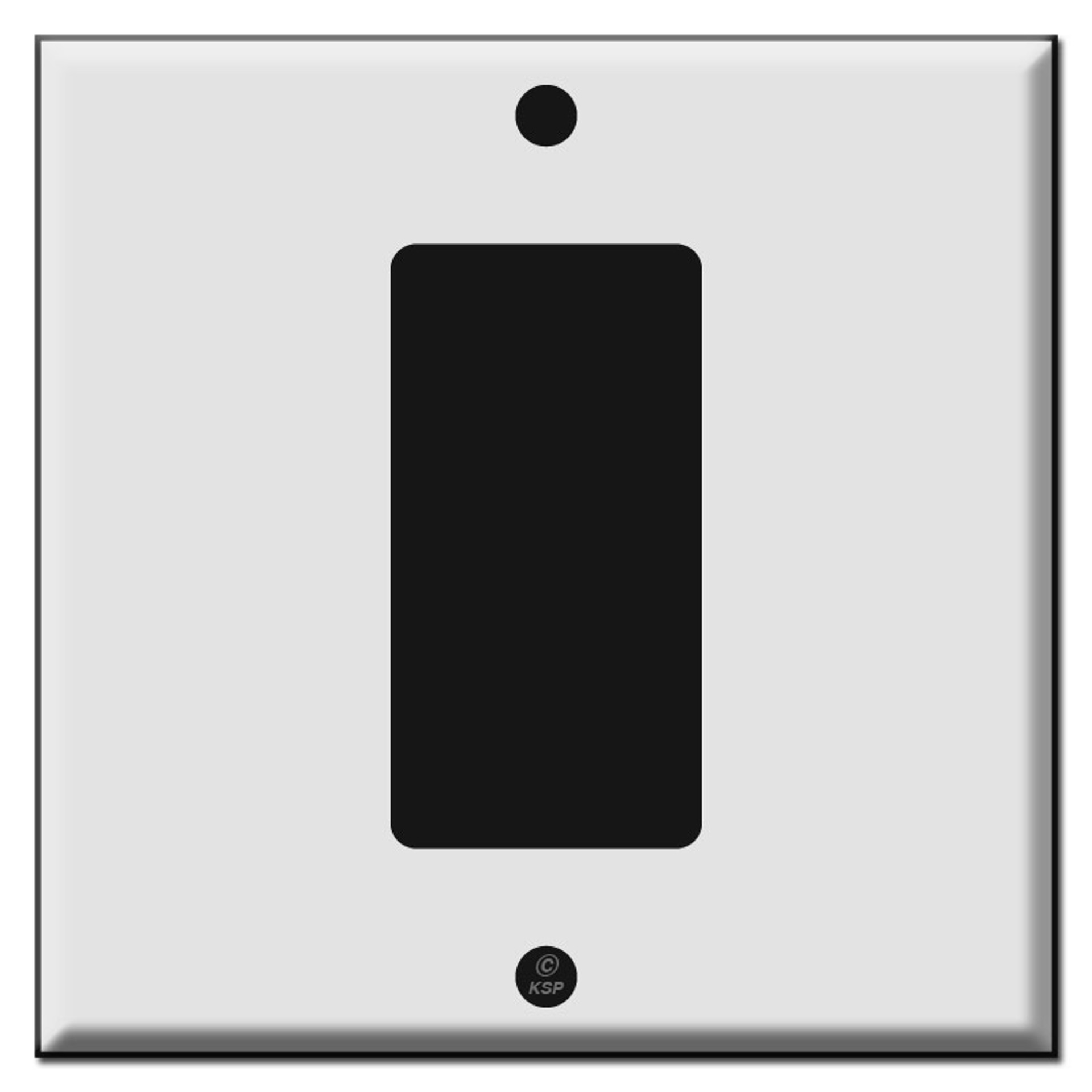 Double Gang Single Toggle Centered Switch Plate Cover