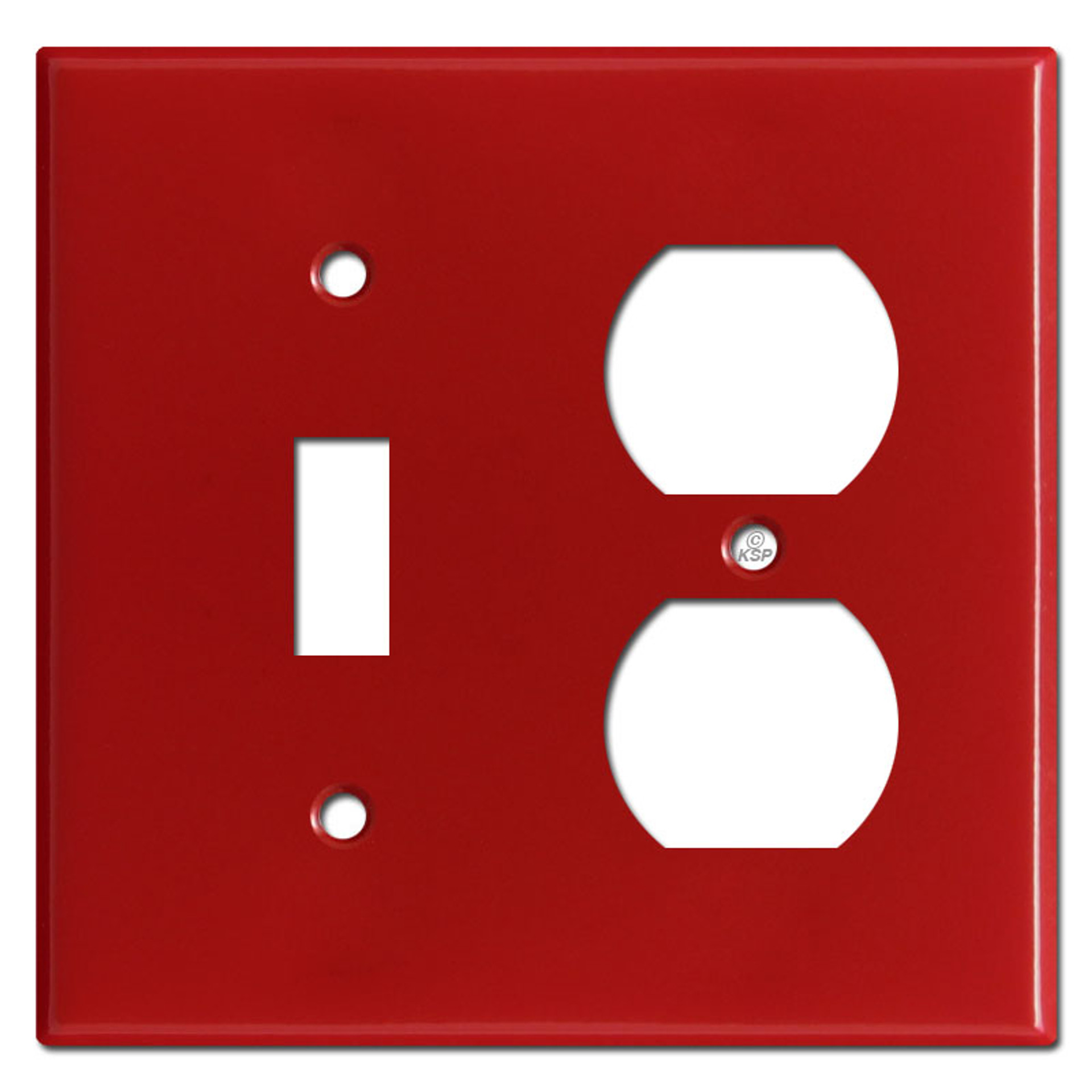 Toggle Duplex Outlet Two Gang Combo Switch Plates Red