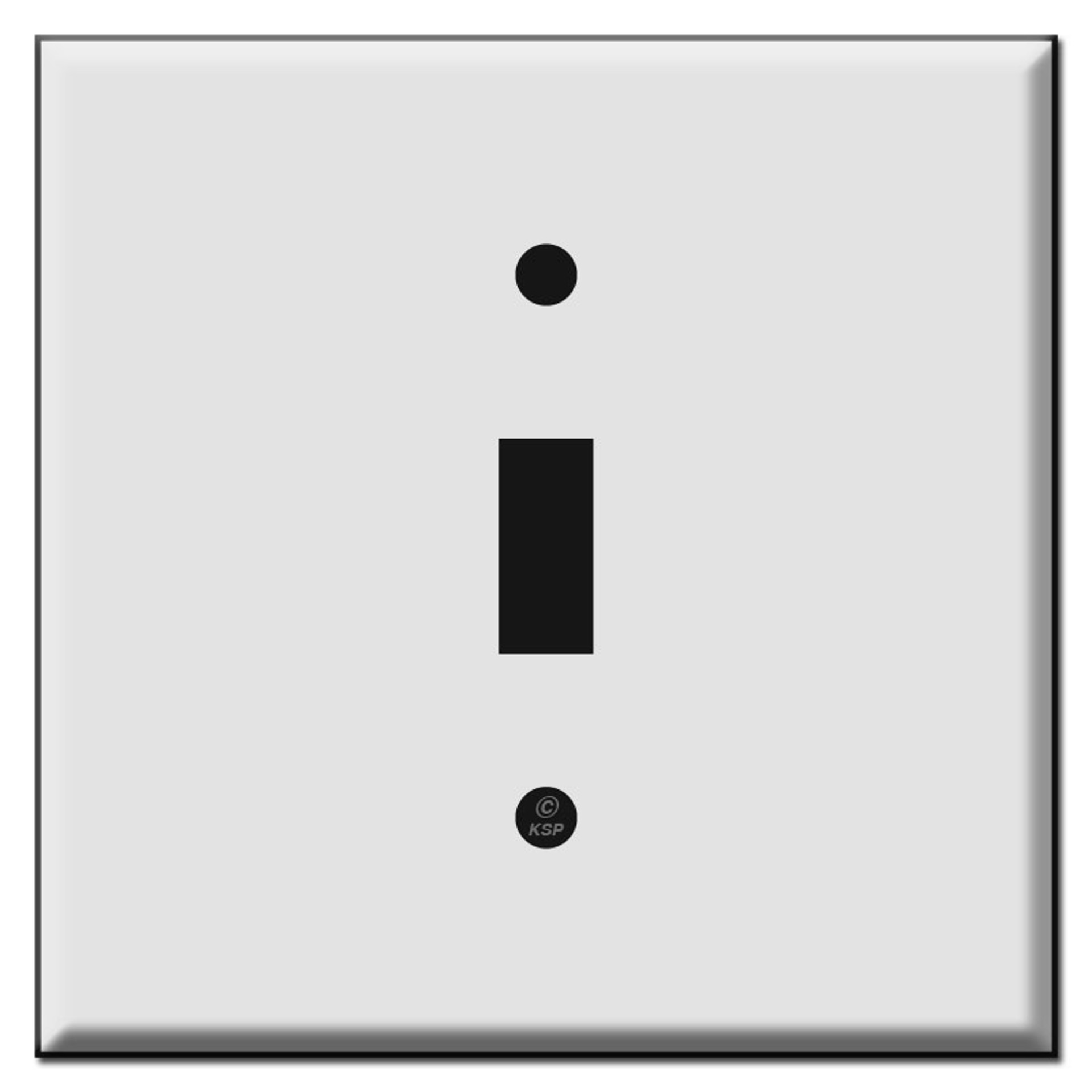 Double Gang Single Toggle Centered Switch Plate Cover