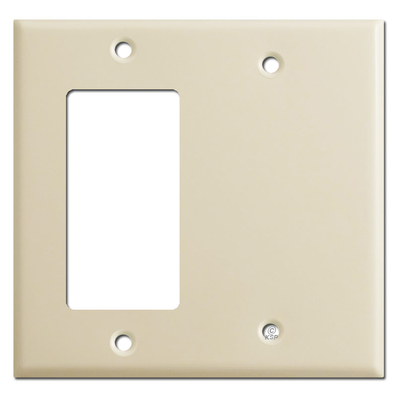 Ivory Decora GFCI Rocker Wall Plate Covers