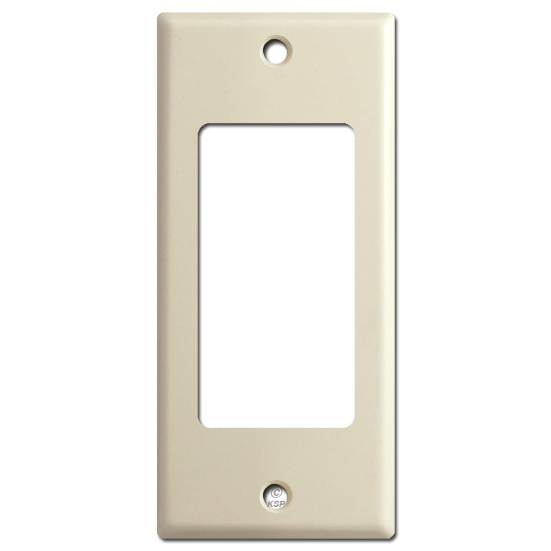Narrow 2 Inch GFI Decora Rocker Switch Faceplates - Black