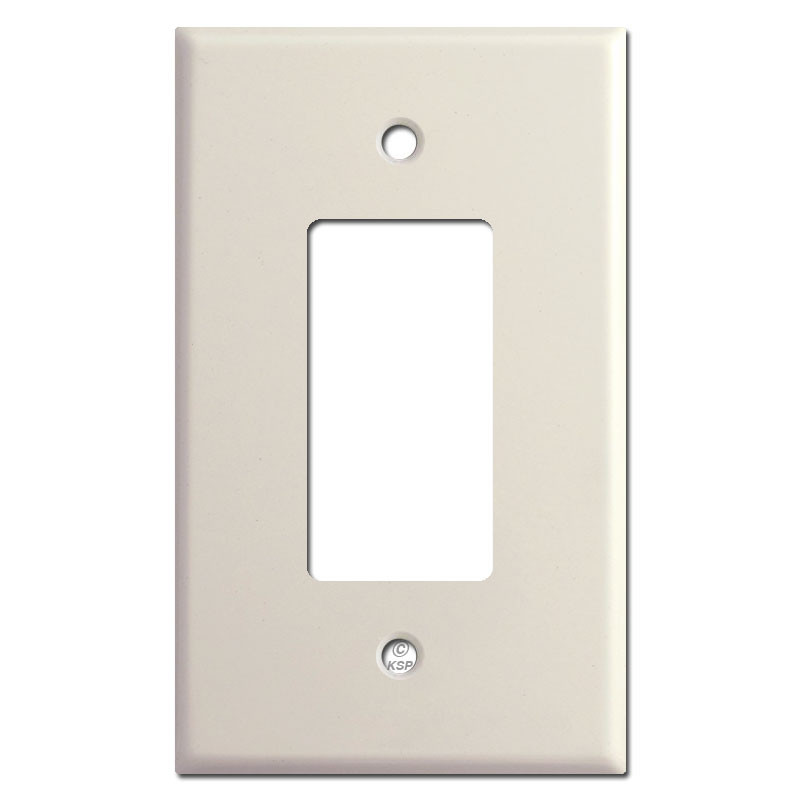Jumbo Single GFCI Decora Rocker Switch Wallplate - Light Almond