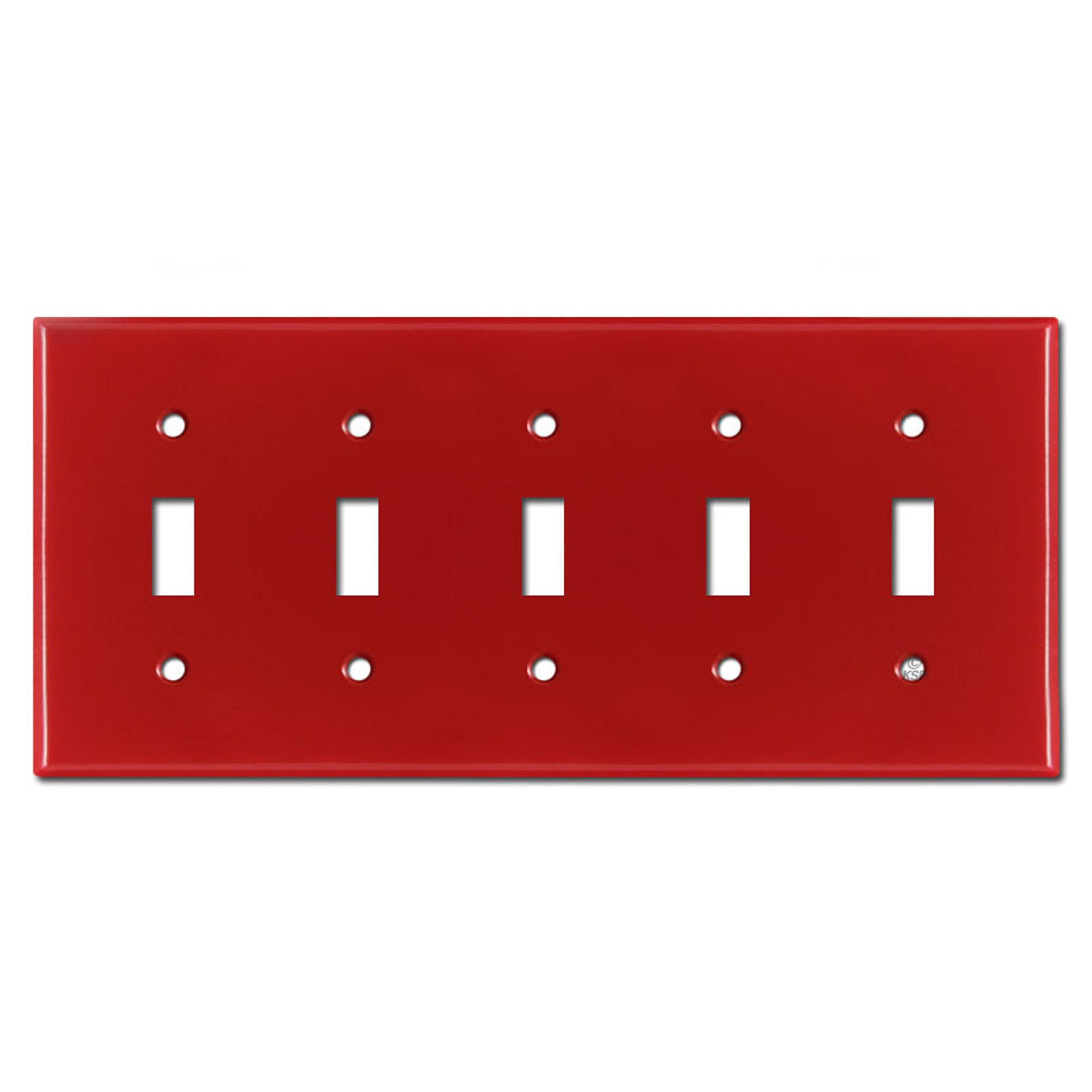 5 Toggle Switch Plates Red Kyle Switch Plates