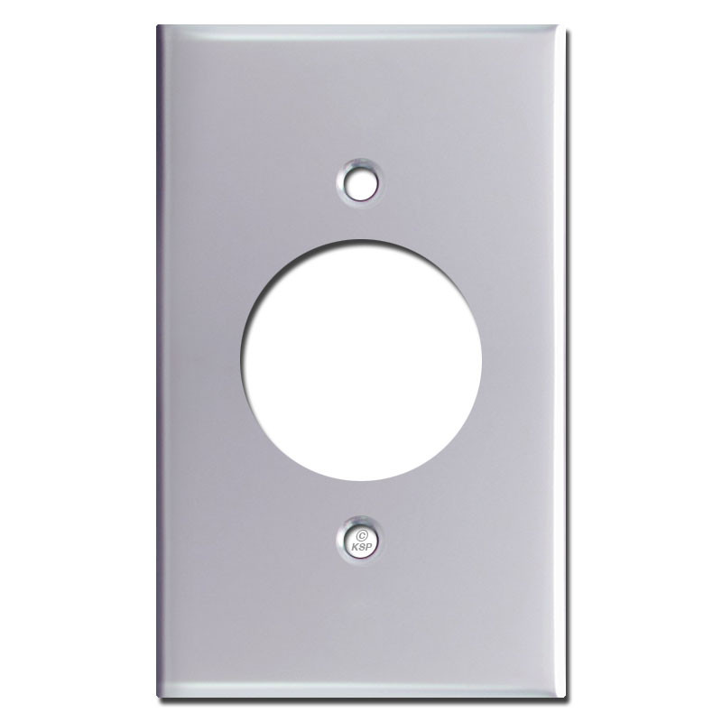 Polished Chrome Wall Outlet Covers - Silver Plug Plates Made in USA