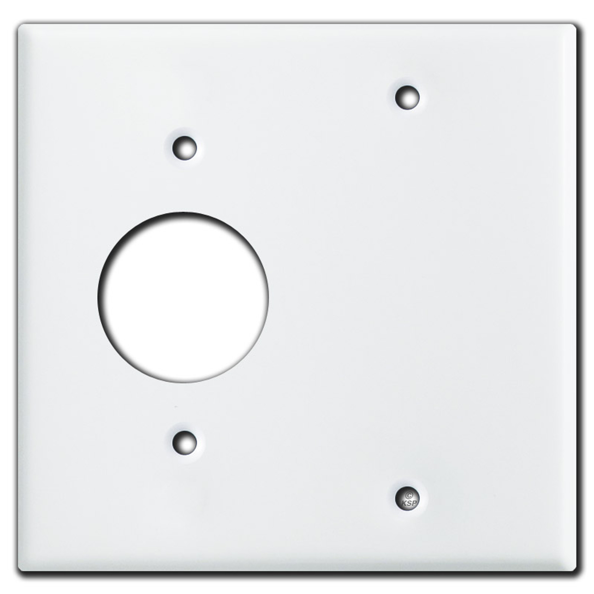 1 Round Outlet 1 Blank Wall Covers White Kyle Switch Plates
