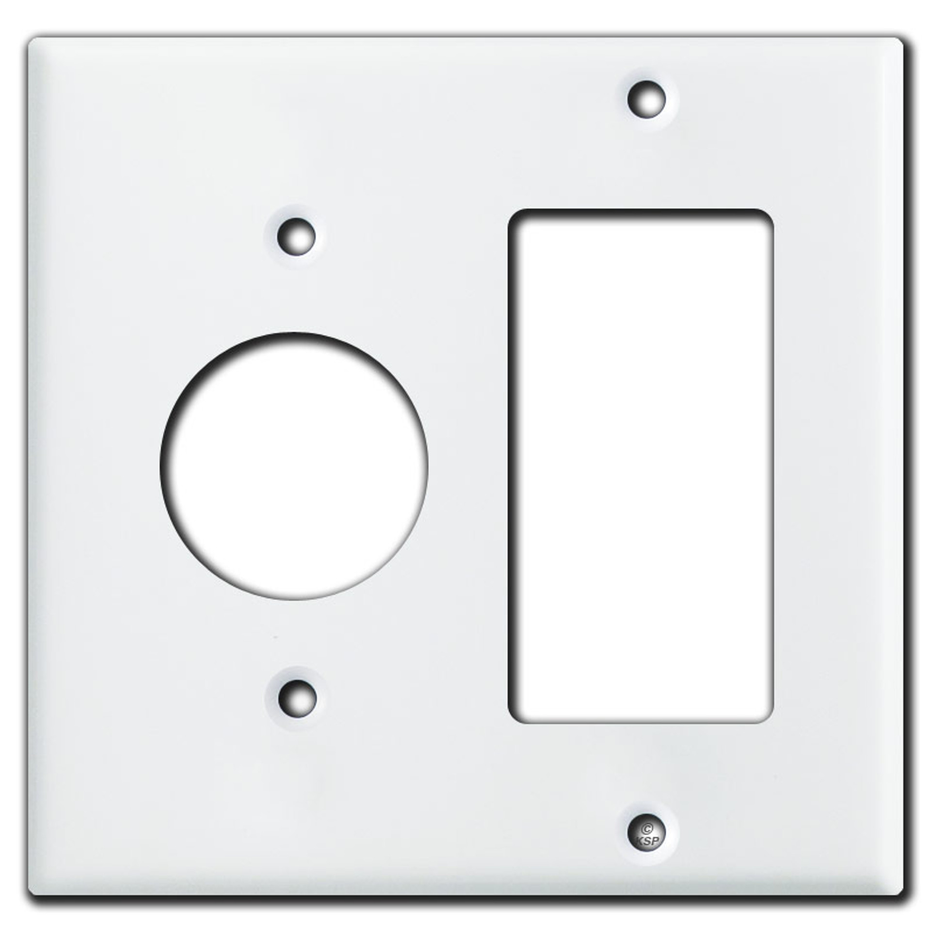 White Combination Switch Plate Covers In 80 Sizes Kyle Switch Plates
