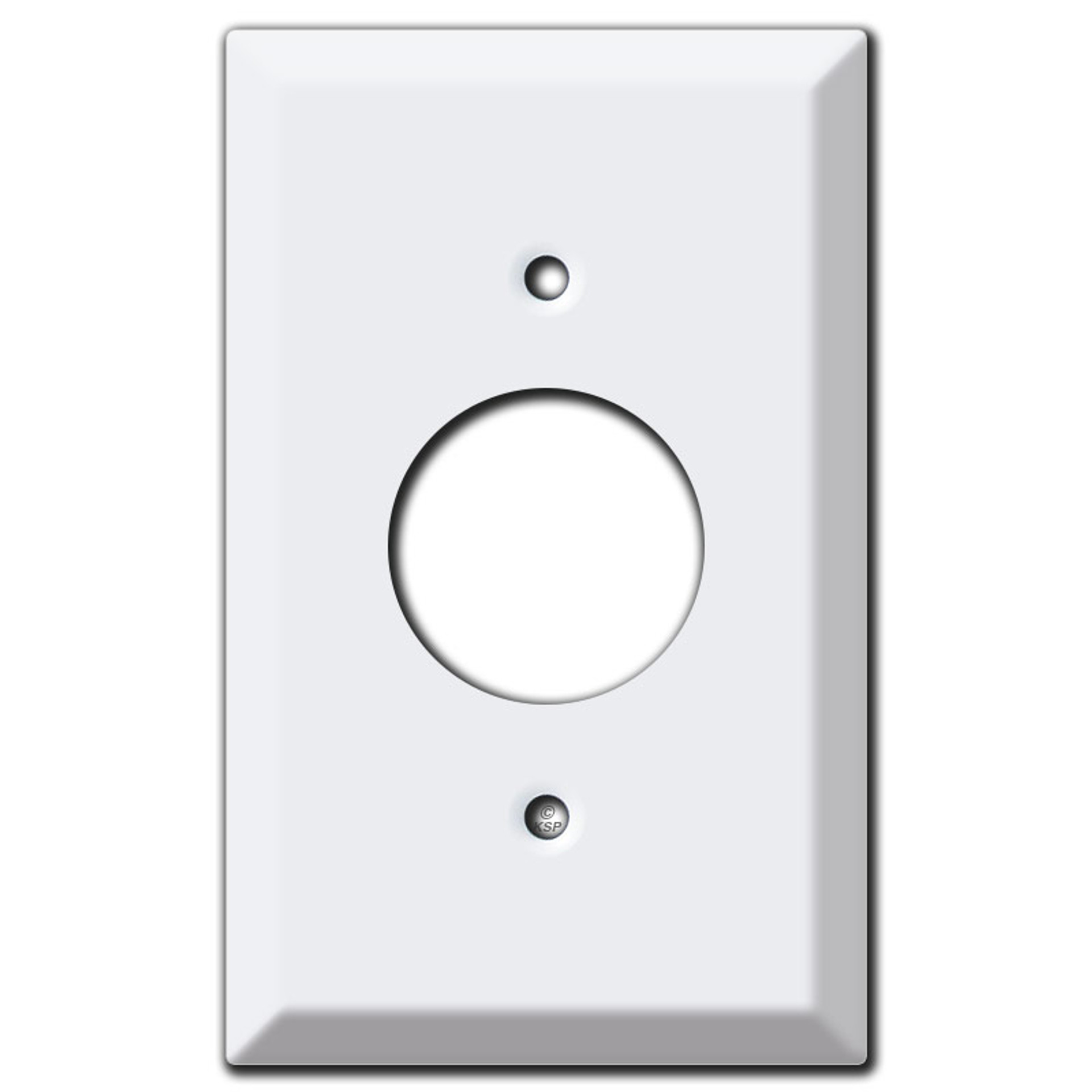 Raised 14 Single Receptacle Cover Plate White Kyle Switch Plates