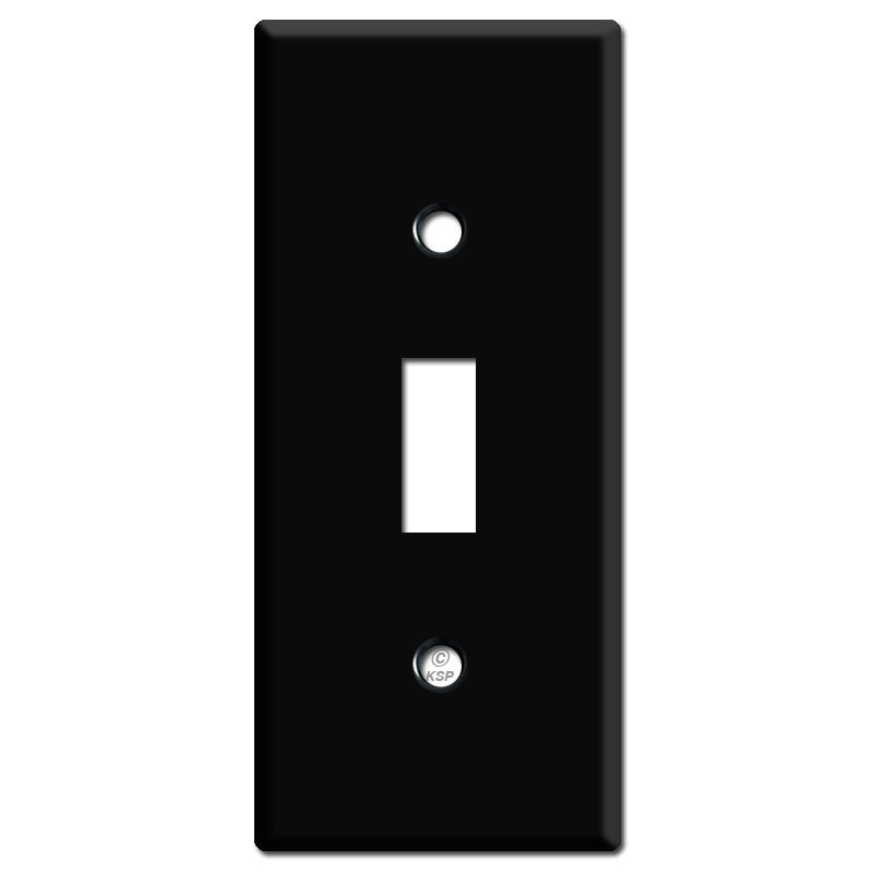 2 Toggle Switch Plate - Black | Kyle Switch Plates