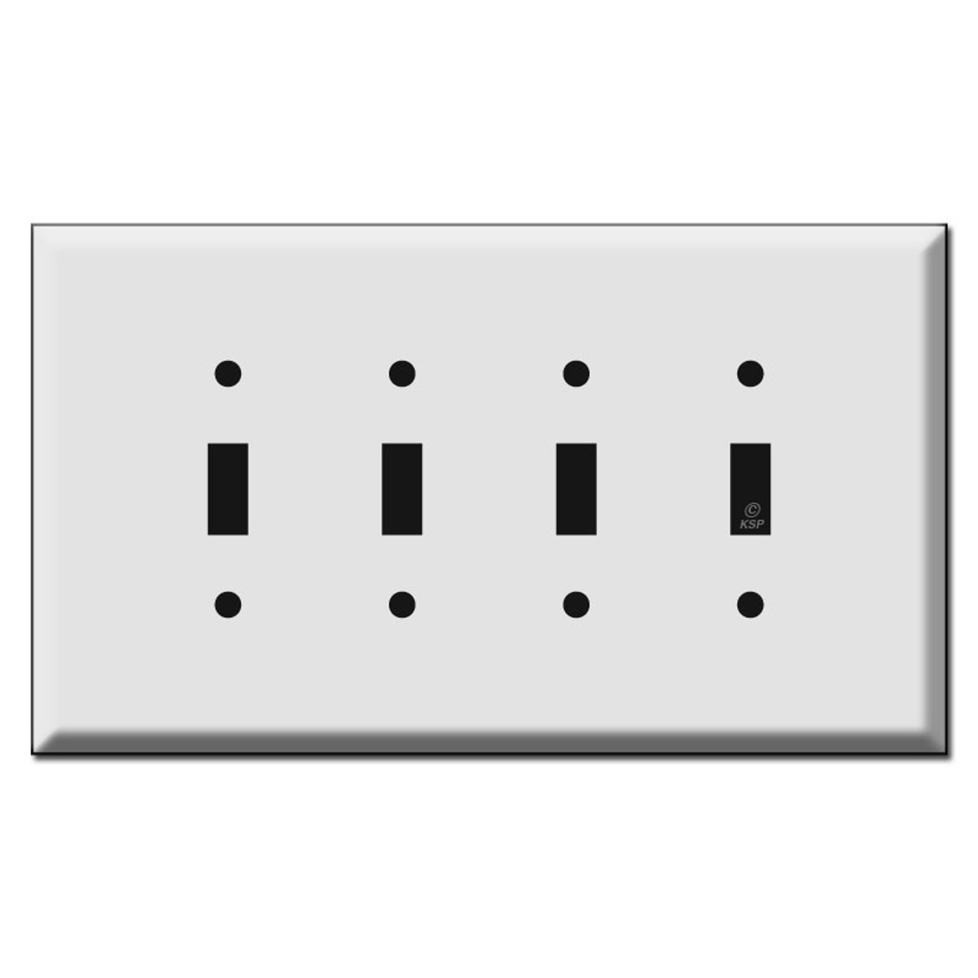 Oversized Four Gang 4 Toggle Switch Plates Kyle Switch Plates