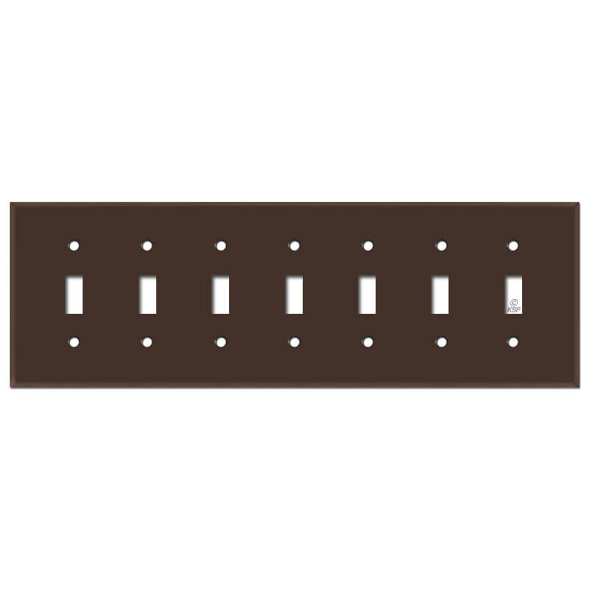 Brown Metal Toggle Light Switch Covers