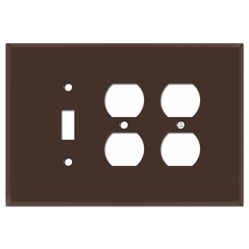 Brown Double Decora Switch | Kyle Switch Plates