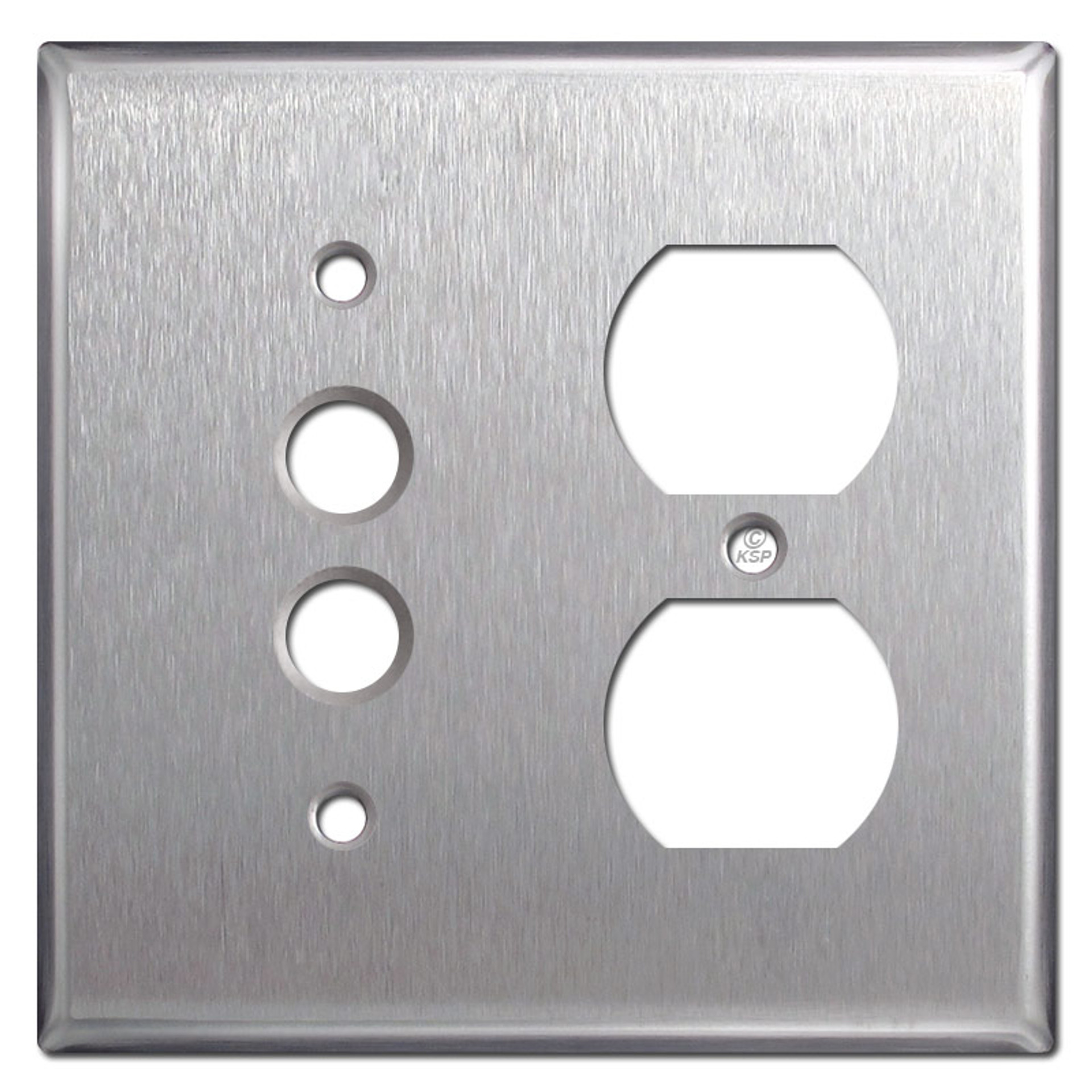 One Decora One Push Button Switch Plate Cover Polished Chrome