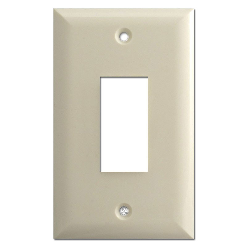Almond Touch Plate 1 Button 5000 Series Low Volt Switchplates