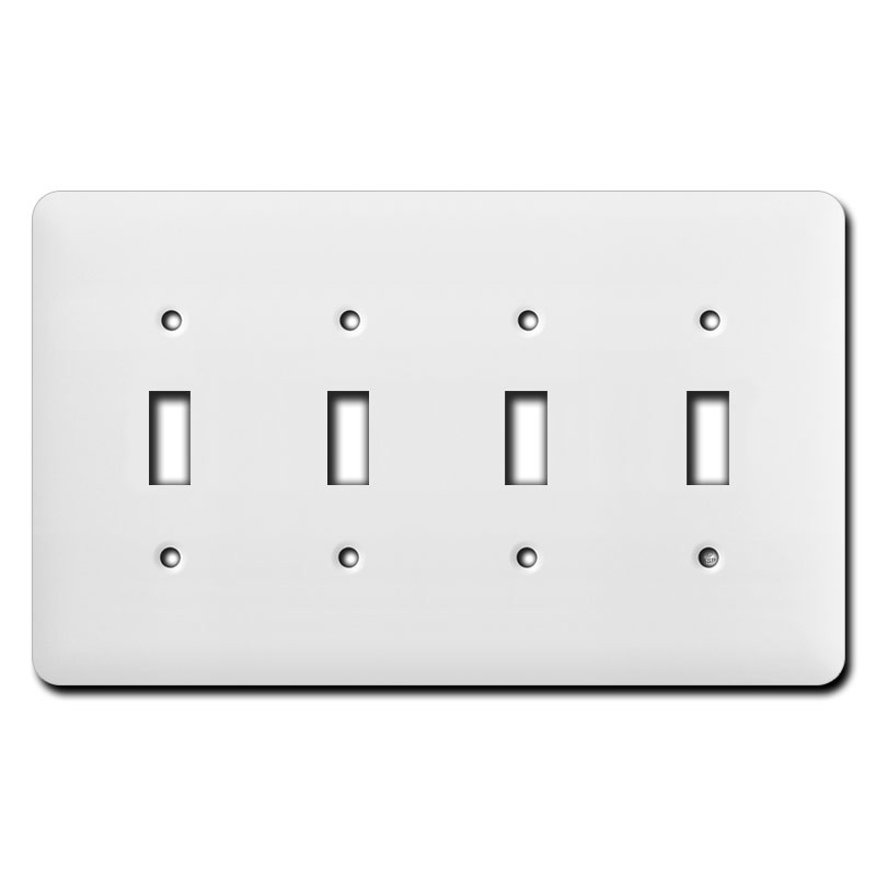Long Engraved Light Switch Cover Name Plates - Adhesive Back