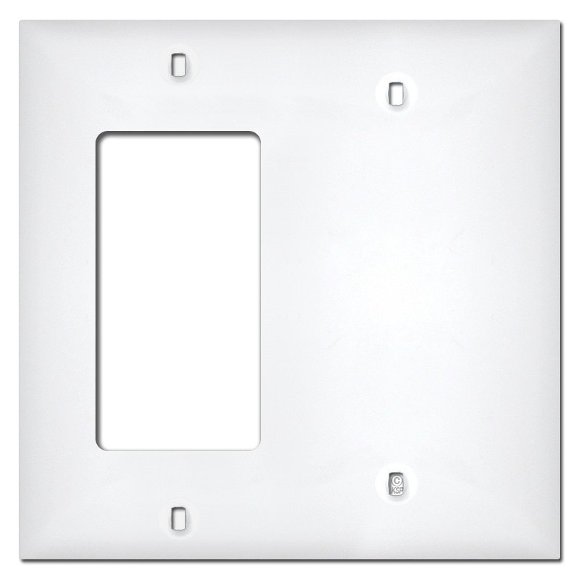 White Plastic 3 Toggle 1 Duplex Outlet Cover Kyle Switch Plates