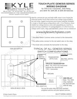 3 Wire to Touch-Plate Low Voltage Wiring Diagram & Instructions