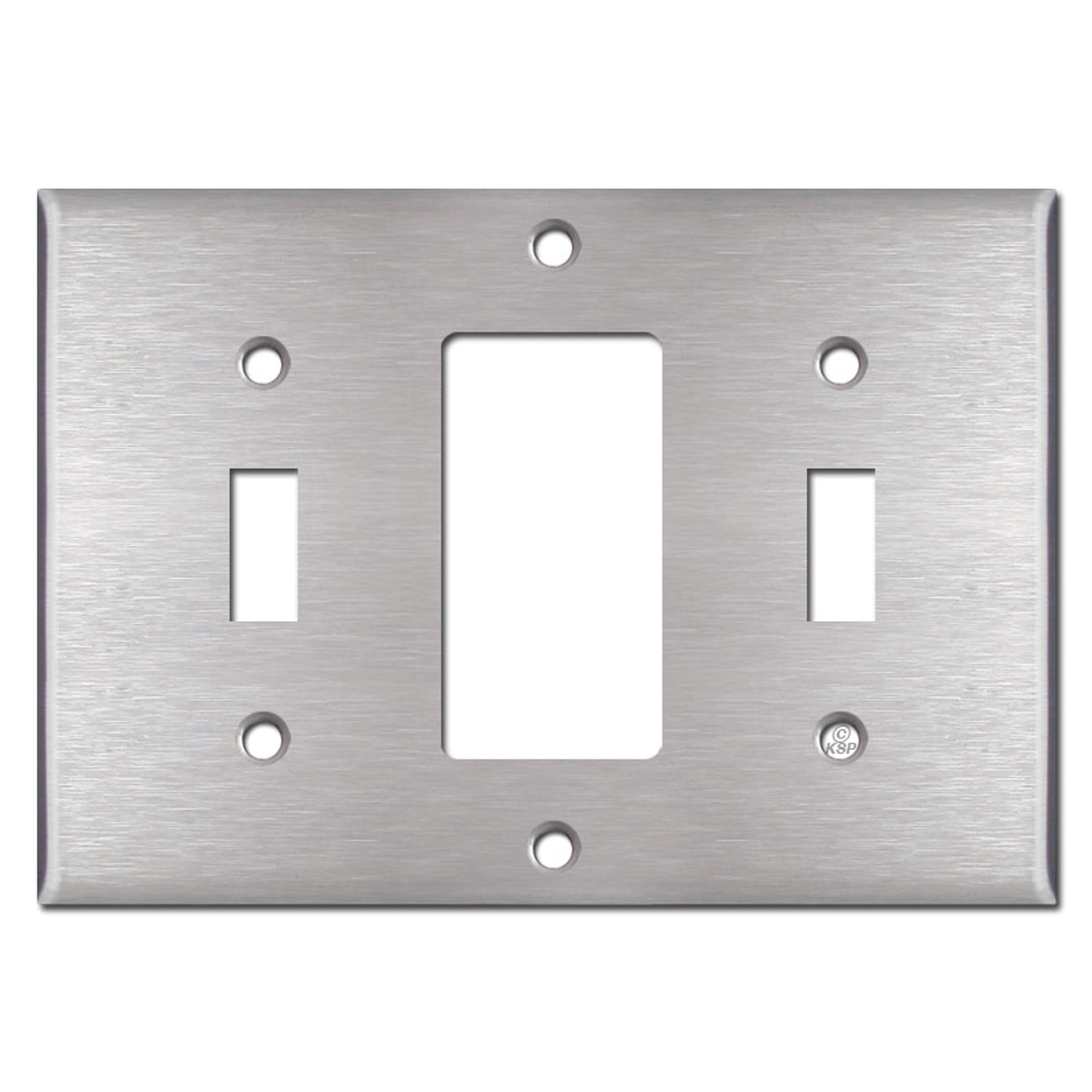 Toggle Rocker Toggle Combo Triple Wall Switch Plate Cover Ivory