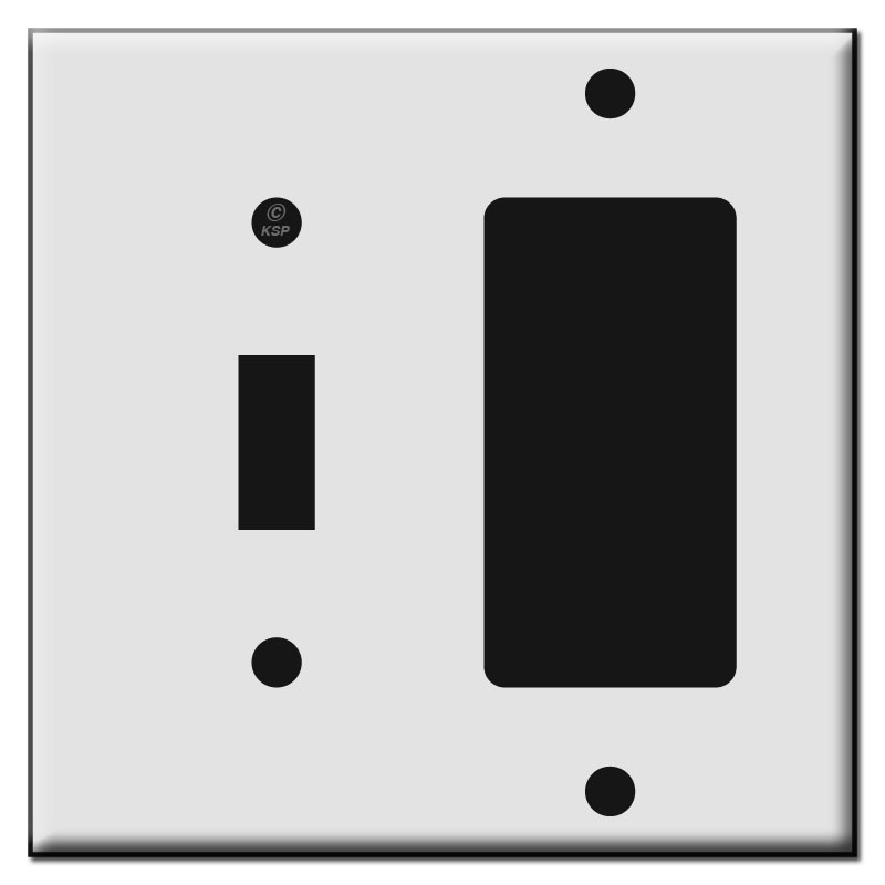 Single Decora / Single Toggle Plastic Switch Wall Plates