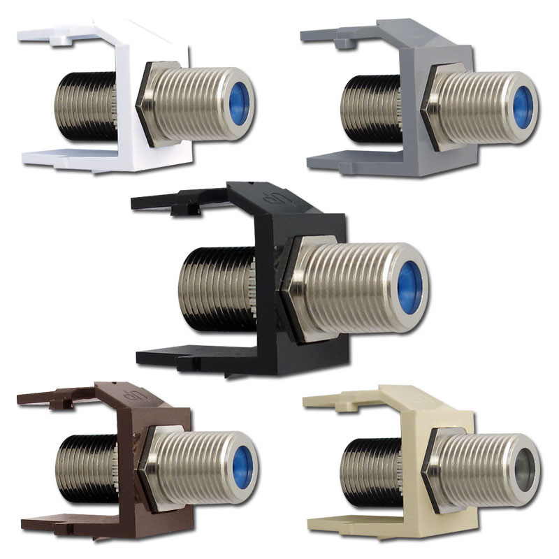 Leviton Quick Port Frame Cable TV Jacks 41084-FxF