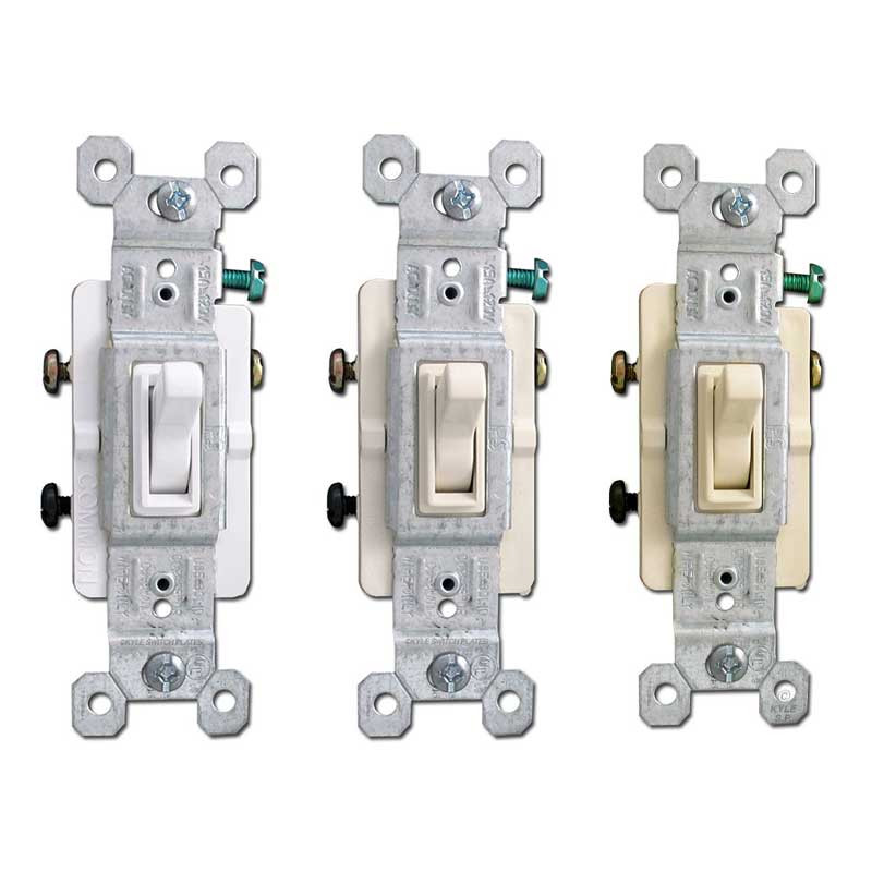 Toggle Light Switches & Dimmers for Wall Switch Plates - All Colors