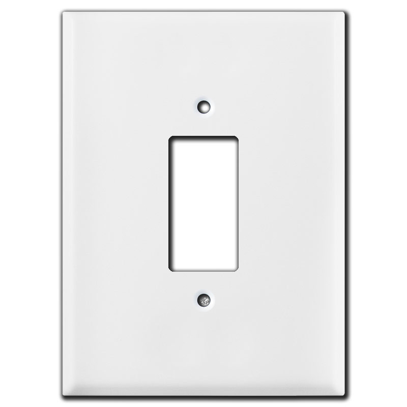 Oversized 2 Decora Rocker Switch Light Plate Covers - White