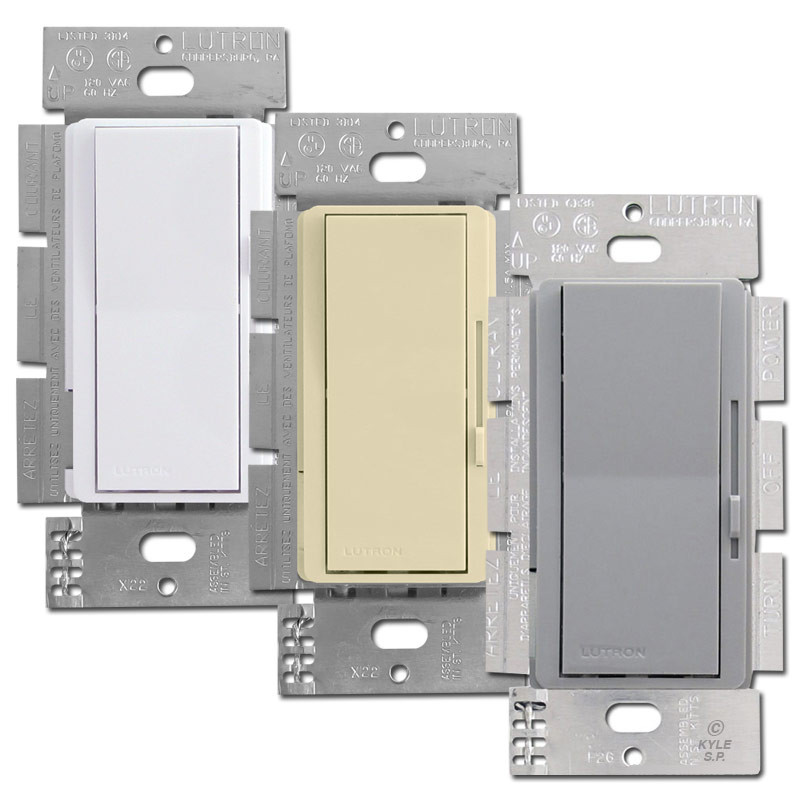 Ceiling Fan Wall Switch Controls - 3 Speed & Light