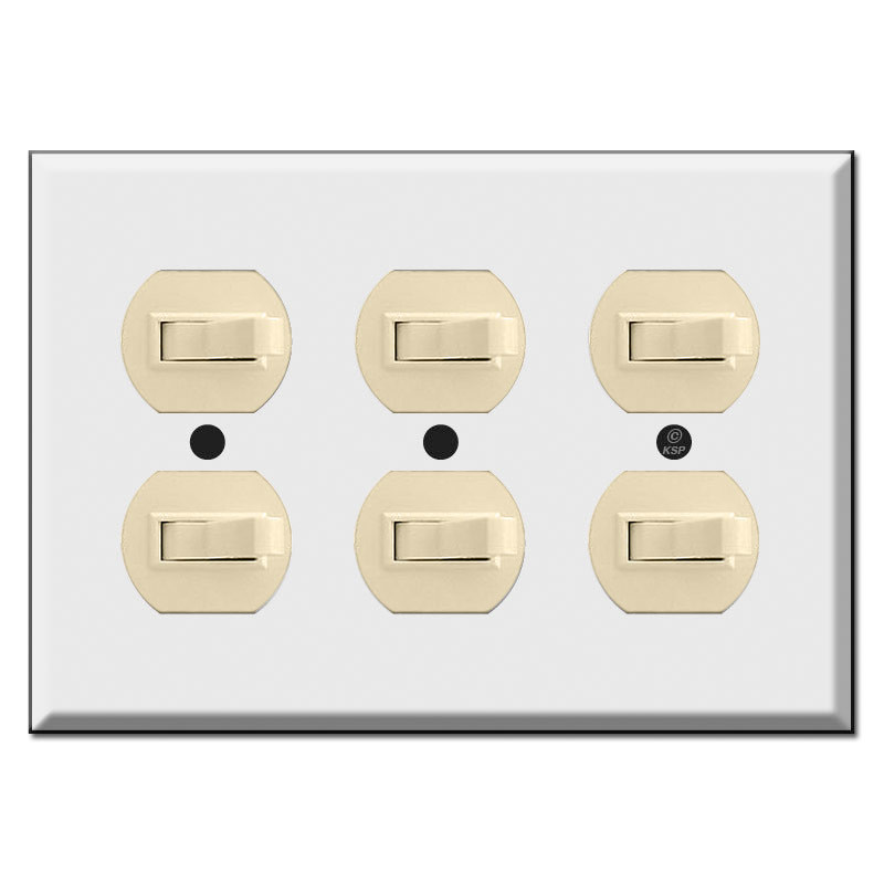 Horizontal Flip Toggle Light Switch Wall Plates