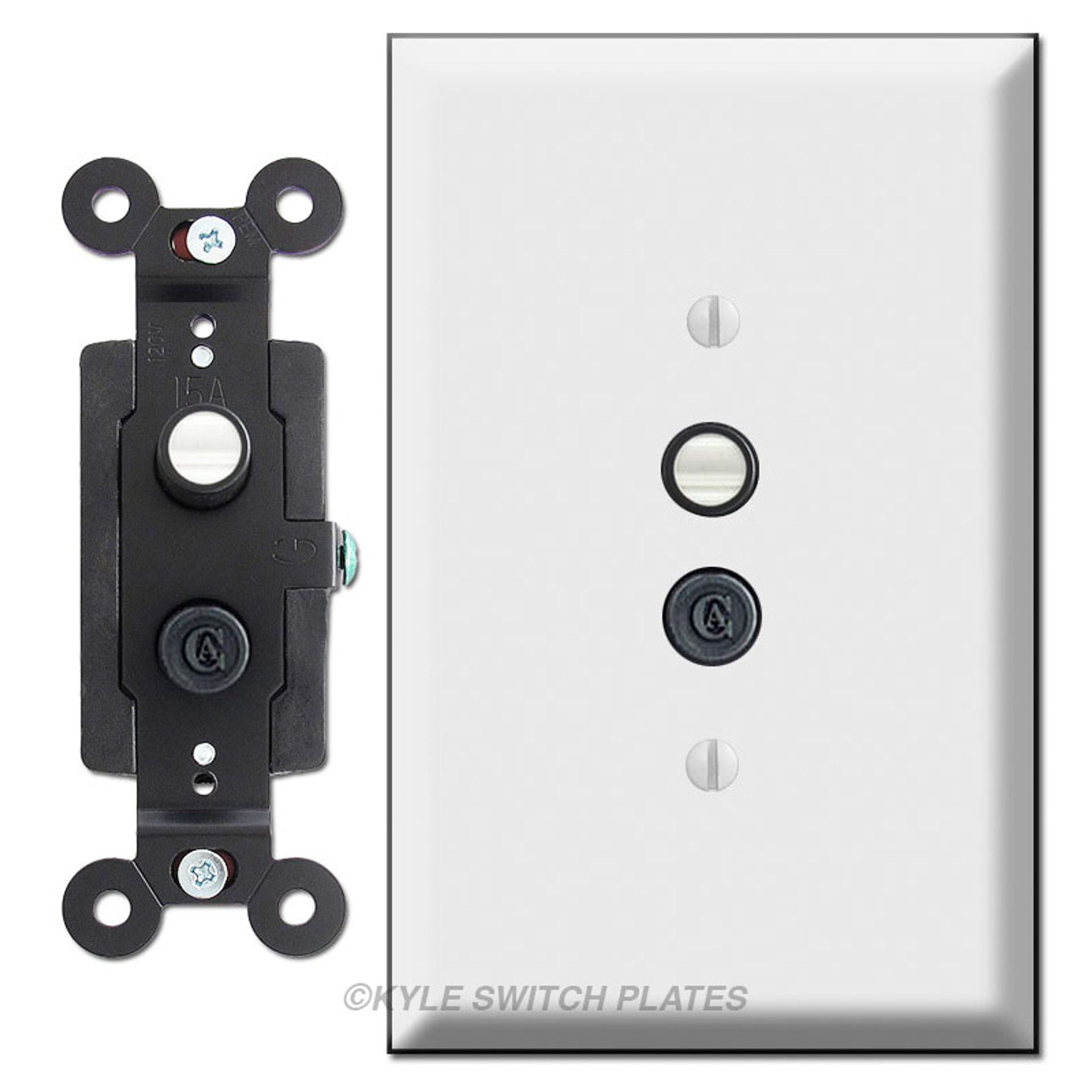 Oversized 1 Push Button Light Switch Covers Kyle Switch Plates