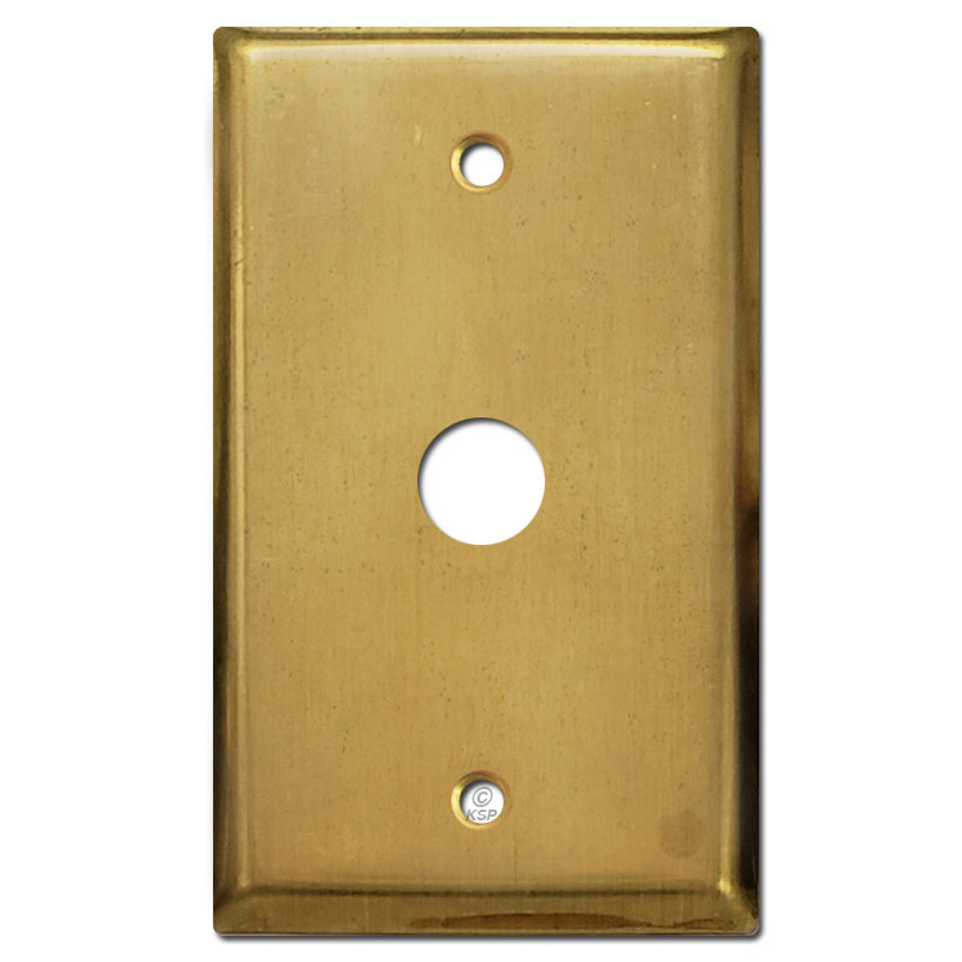 1 Decor 1 Pushbutton Wall Switch Plate Raw Brass