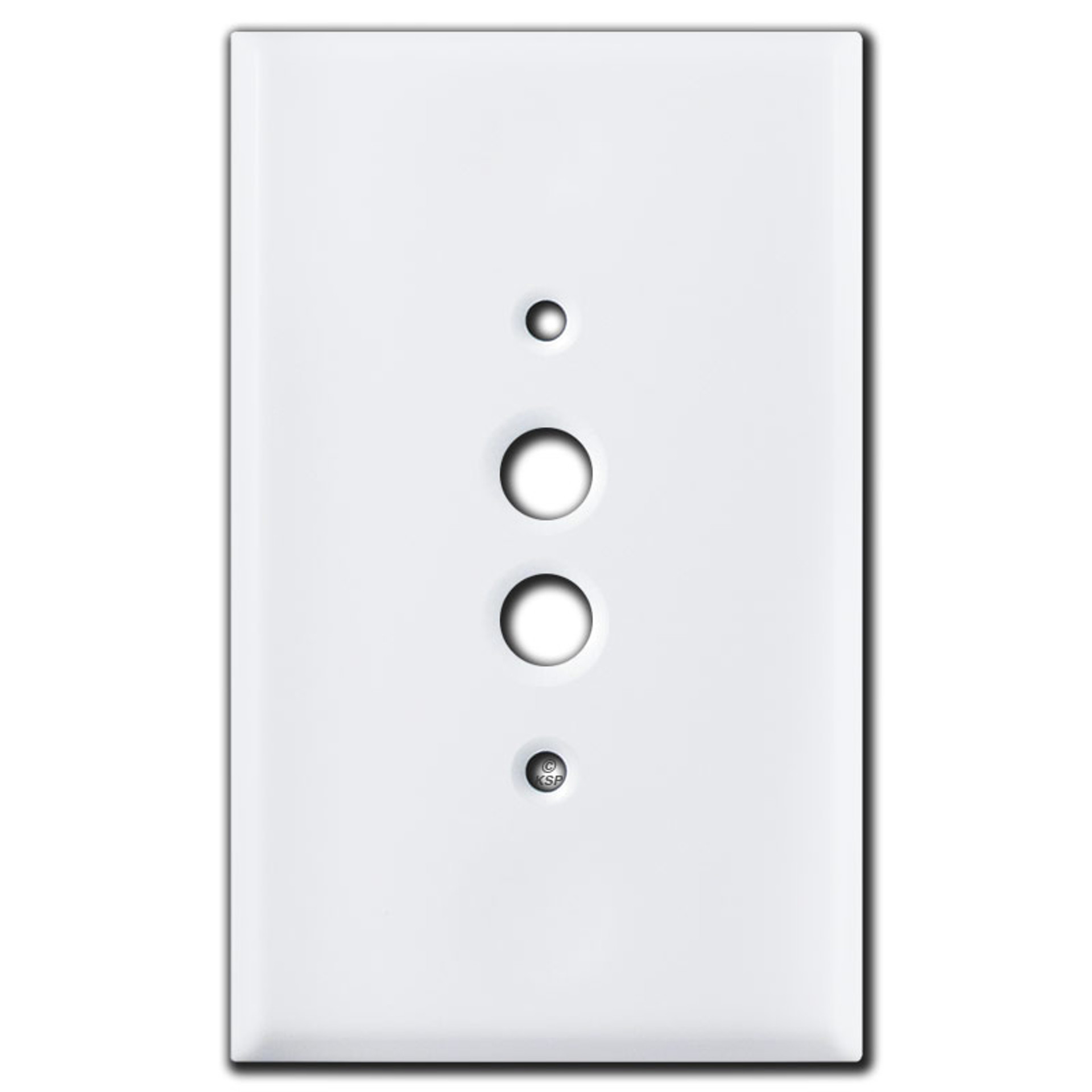 Oversized 1 Push Button Switch Wall Plate White Kyle Switch Plates