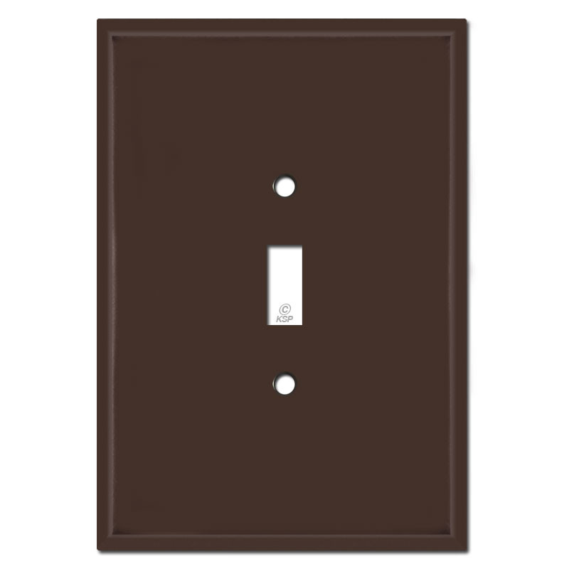 Oversized 2 Gang Toggle Switch Plates - Brown | Kyle Switch Plates