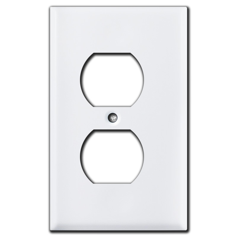 1/2'' Knockout Electrical Cover 7/8'' Opening - White