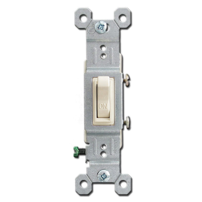 Light Almond 15 Amp Toggle Switches | Kyle Switch Plates