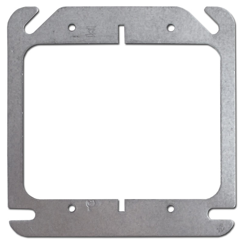 Mud Ring Square Box Cover for Single Centered Device