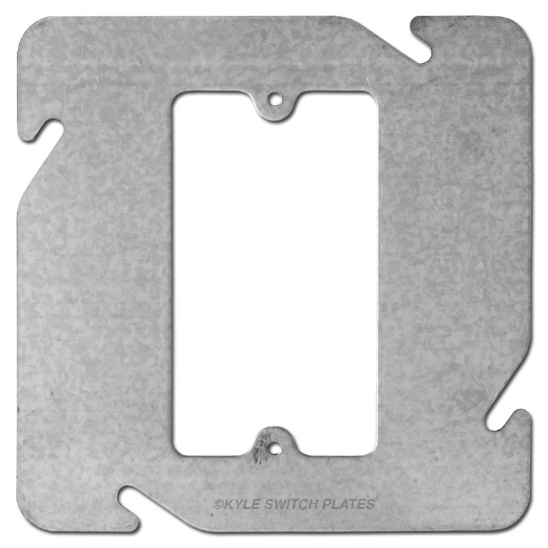 Mud Ring Square Box Cover for Single Centered Device