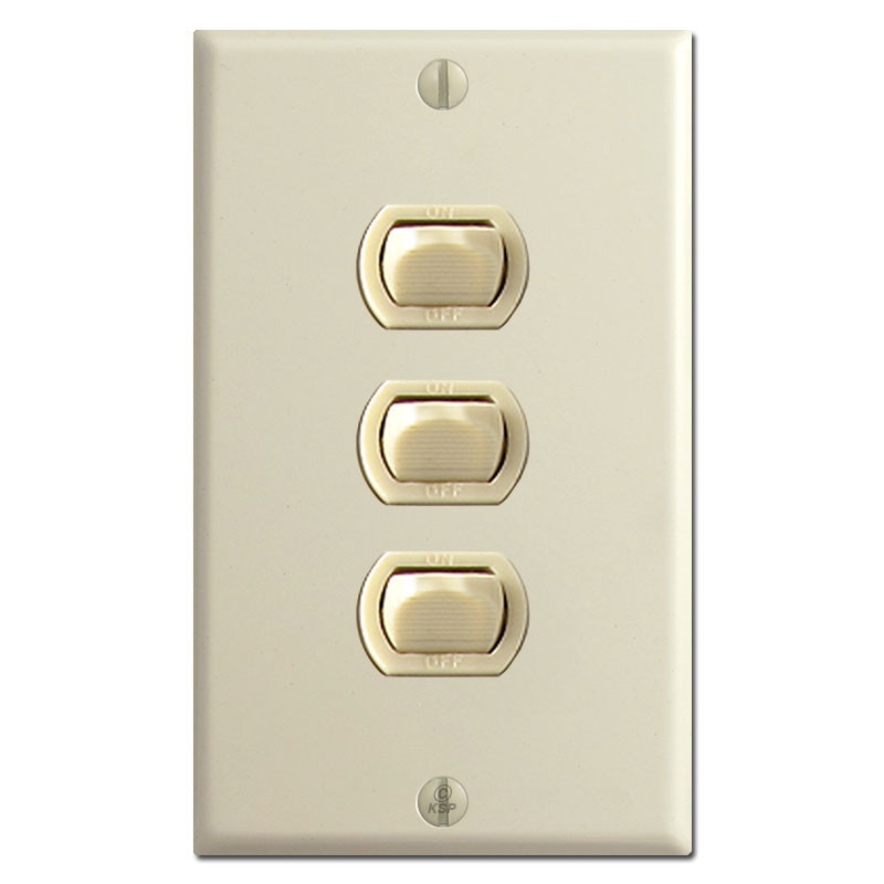 3 Despard Low Voltage Switch & Cover Set - Ivory