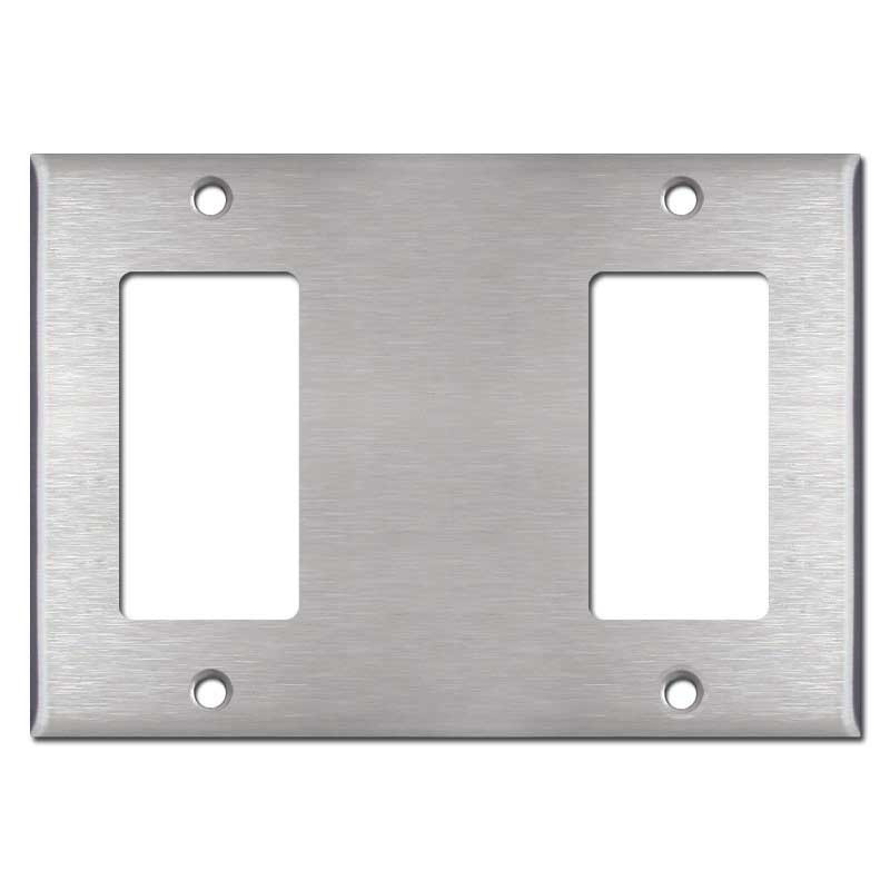 Decor Blank Decor Triple Wall Plate - Stainless Steel