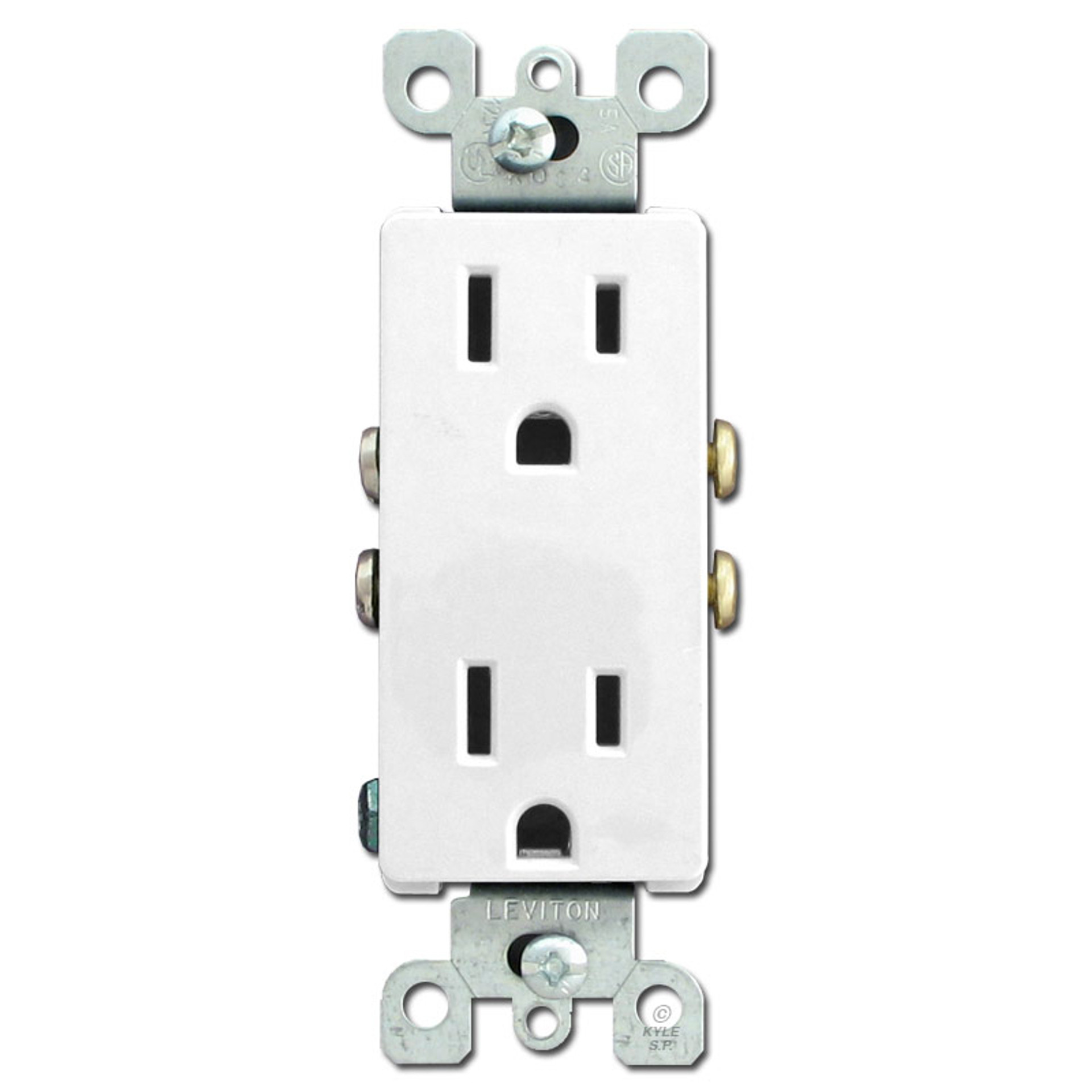 Brown 15A Decora Receptacles | Kyle Switch Plates