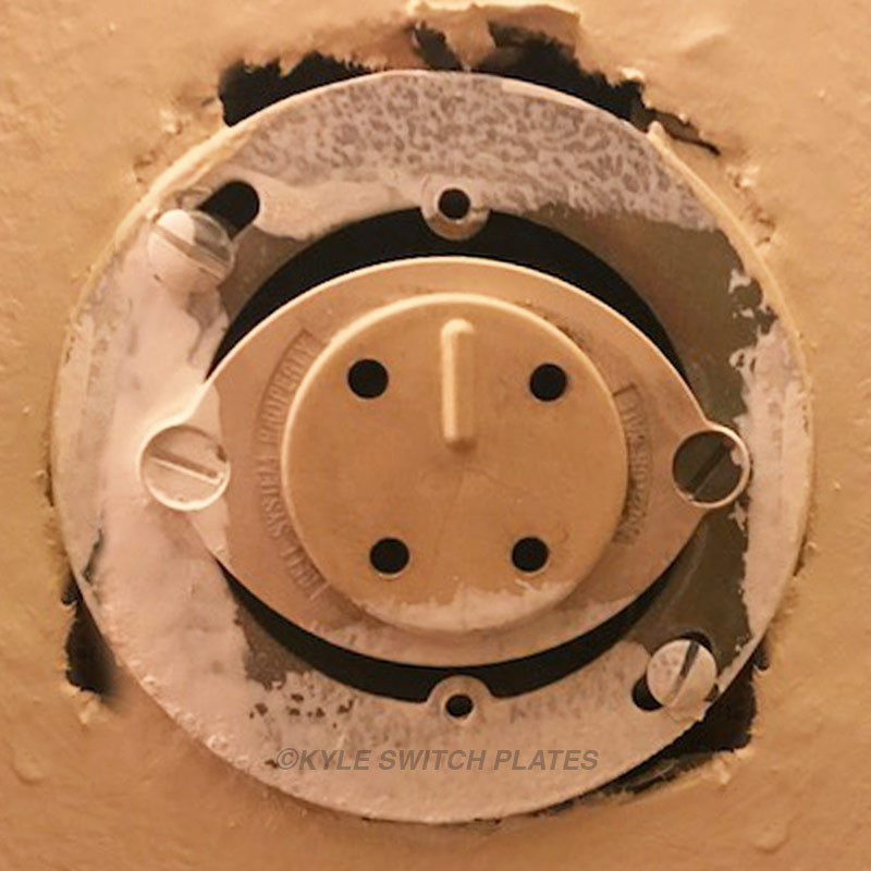 Round 1.25'' Phone Jack Plug Wall Plates 1.87'' Vertical Screws