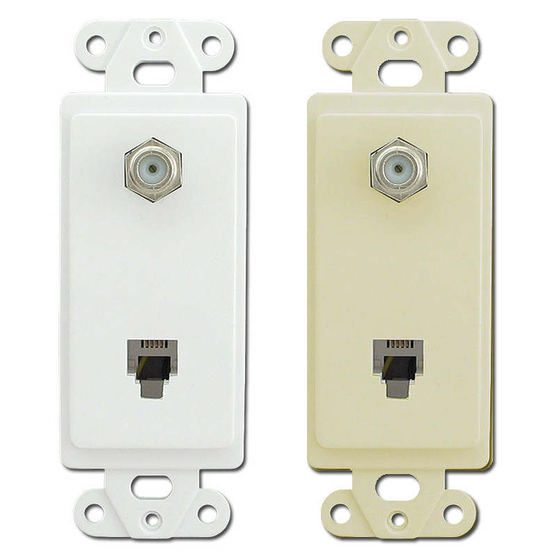 Inserts, Fillers, Wall Jack Adapters for Creating Custom Switch Plates