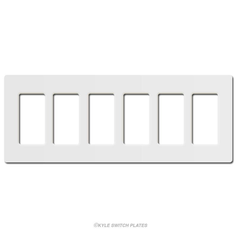 Quality White Plastic Switch Plates - Unbreakable, Made in USA