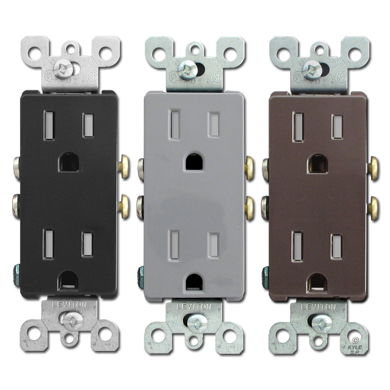 Decora Outlets & Block Receptacles - 15A/20A Modern Plugs